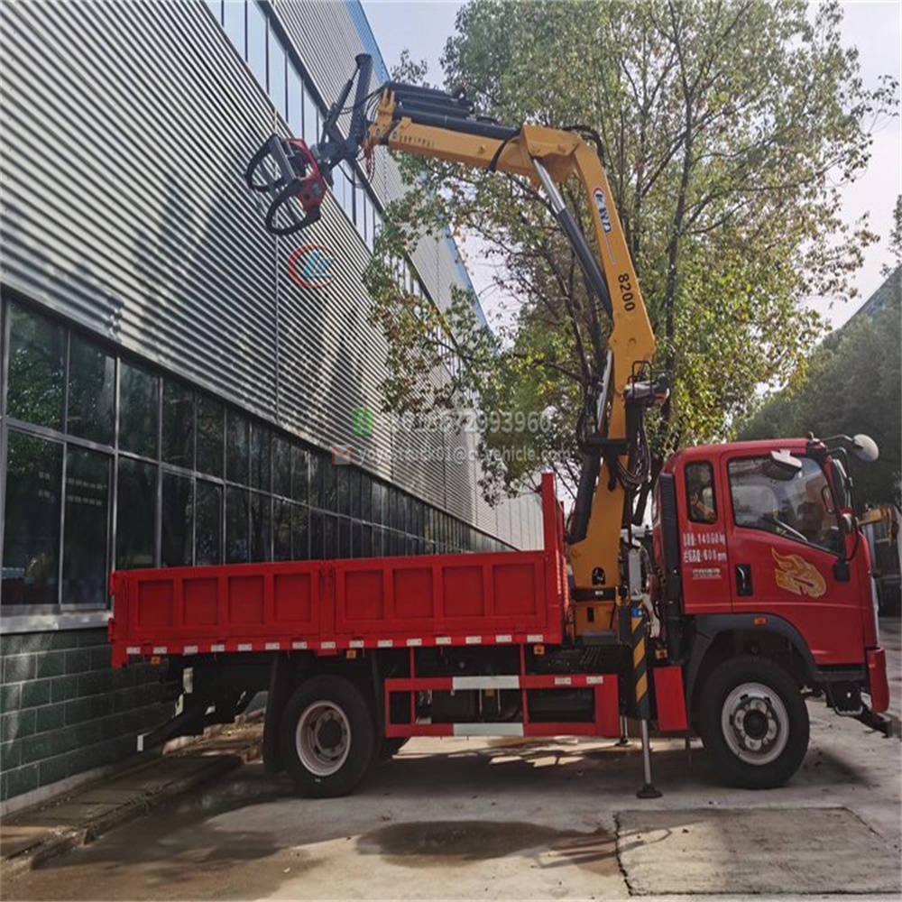 Factory Outlet 4X4 Boom Crane 1 - 6 Ton Lorry Hydraulic Knuckle Boom ...